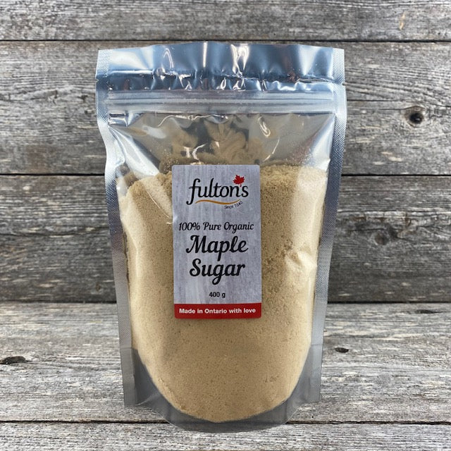 Granulated Maple Sugar: 400g and 100g – Fulton's Sugar Bush and Maple Shop